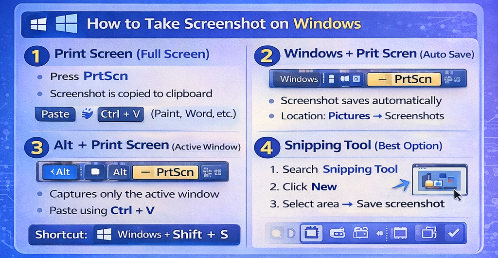 How to take a Screenshot on a Computer - Bright Classes & Computer ...